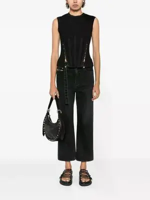 Sacai Straight-leg Cropped Jeans