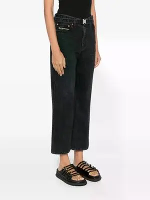 Sacai Straight-leg Cropped Jeans