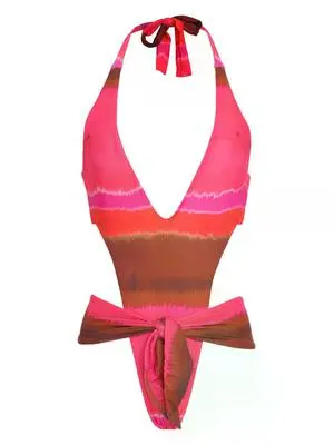 AMIR SLAMA Tie-dye One-piece Swimsuit - Pink