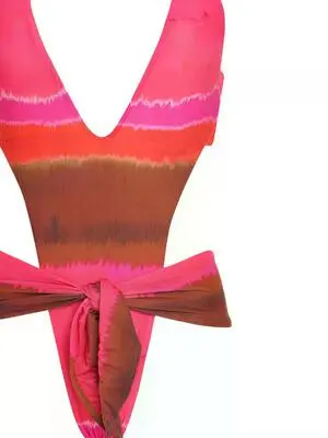 AMIR SLAMA Tie-dye One-piece Swimsuit