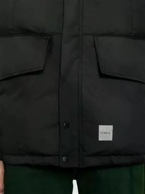 AGNES B. Logo-patched Down Jacket