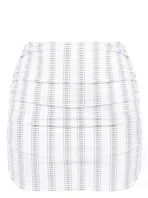 AMIR SLAMA Stripe-print Mini Skirt