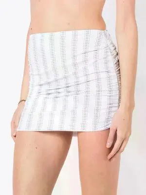 AMIR SLAMA Stripe-print Mini Skirt