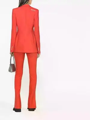Off-White Notch-lapel Buttoned Blazer
