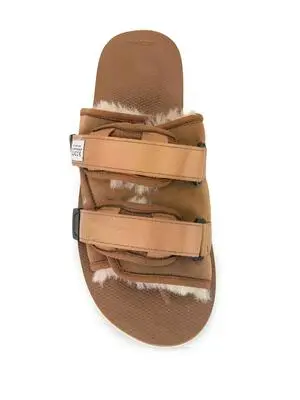 Suicoke Flat Touch Strap Sandals - Brown