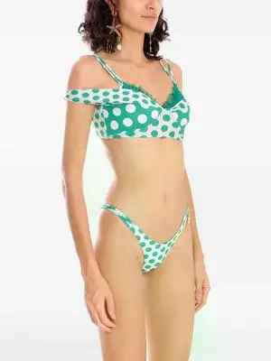 AMIR SLAMA X Jade Picon Polka-dot Bikini
