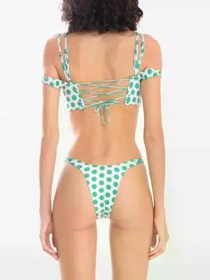 AMIR SLAMA X Jade Picon Polka-dot Bikini