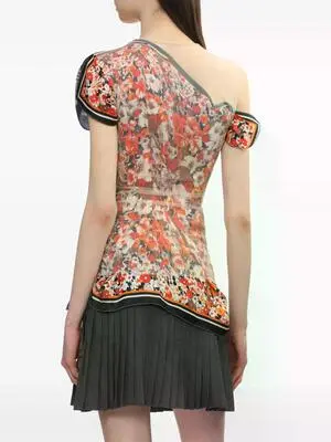 MARINE SERRE Asymmetrical Layered Top