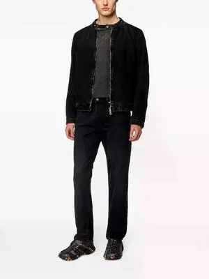 DIESEL® D-glory Denim Moto Jacket - Black