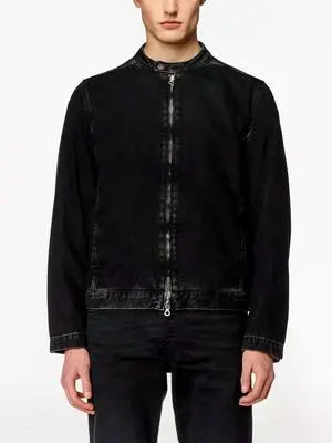 DIESEL® D-glory Denim Moto Jacket - Black