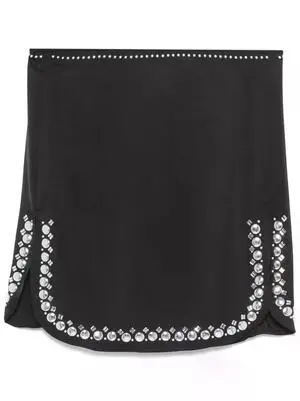 Rabanne Studded-hem Mini Skirt - Black