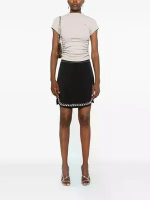 Rabanne Studded-hem Mini Skirt