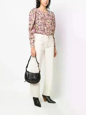 Isabel Marant Étoile Oskan Moon Shoulder Bag - Black