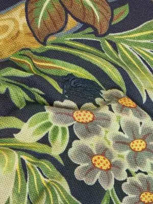 Etro Floral-print Cotton Polo Shirt