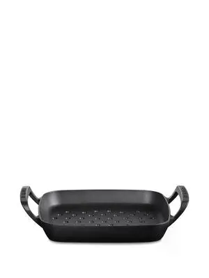LE CREUSET Logo-embossed Grill Pan - Black