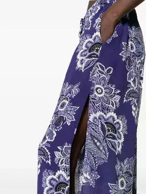 Etro Floral-print Wide-leg Trousers