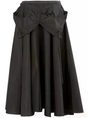 MAISON MARGIELA Layered Flared Midi Skirt