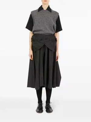 MAISON MARGIELA Layered Flared Midi Skirt