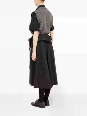 MAISON MARGIELA Layered Flared Midi Skirt