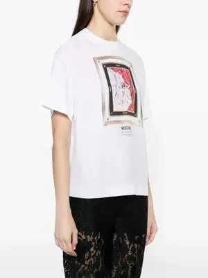 Moschino Painting-print Crepe Blouse