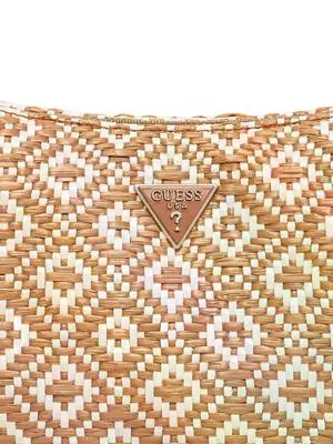 Guess Vikky Woven-patterned Shoulder Bag
