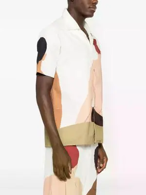 AMIR SLAMA Graphic-print Cotton Shirt