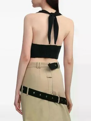 Rokh Halterneck Draped Top