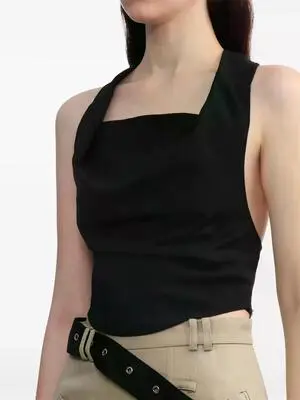 Rokh Halterneck Draped Top