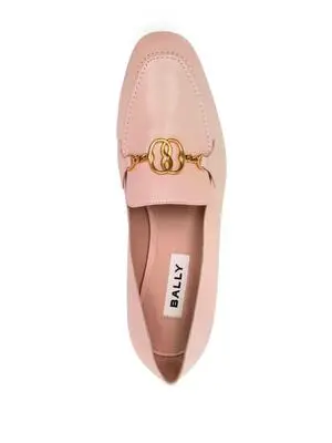 Bally O'brien Embellished Leather Loafers - Pink