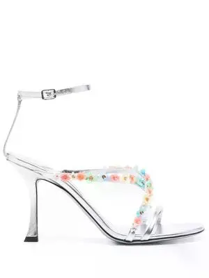 JIMMY CHOO 100mm Blanche Sandals