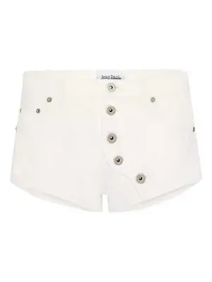 JEAN PAUL GAULTIER Button-detailed Mini Shorts - White