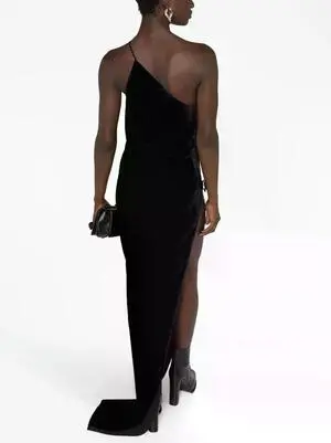Rick Owens Silk-blend One-shoulder Dress