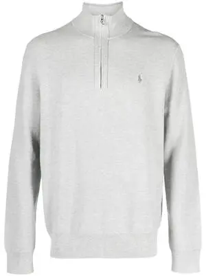 Polo Ralph Lauren Half-zip Piqué Jumper - Grey