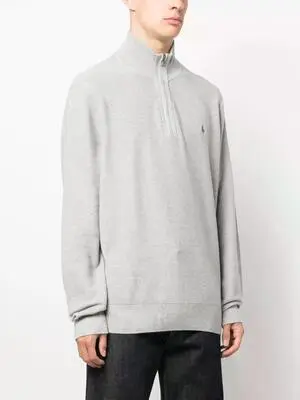 Polo Ralph Lauren Half-zip Piqué Jumper - Grey
