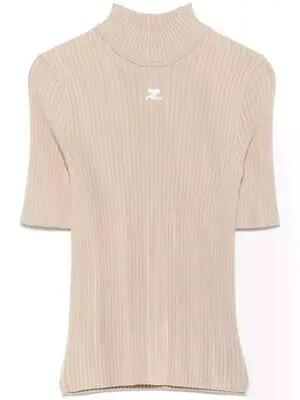 COURREGES Reedition Ribbed T-shirt
