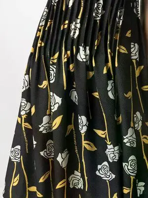 Opening Ceremony Rose-print Pleated Dress