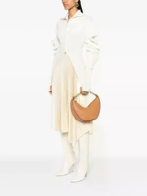 Valentino Garavani Small Vlogo Moon Bag - Brown