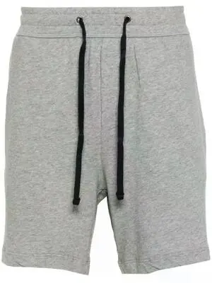 JAMES PERSE Mélange-effect Cotton Shorts - Grey