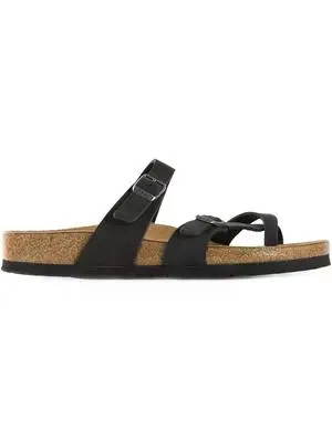 BIRKENSTOCK Crisscross Buckled Sandals - Black