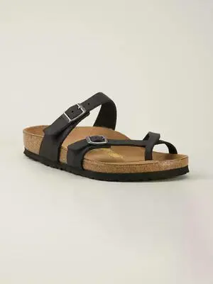 BIRKENSTOCK Crisscross Buckled Sandals - Black