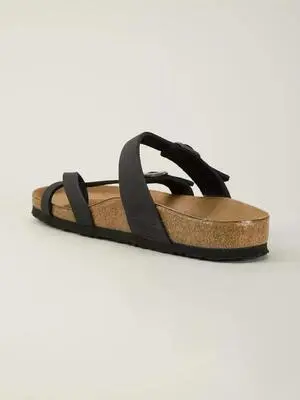 BIRKENSTOCK Crisscross Buckled Sandals - Black
