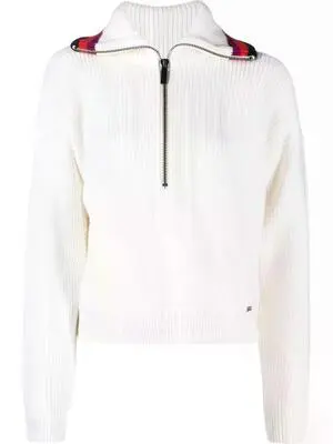Sonia Rykiel Paris Wool Zipped Jumper - Neutrals