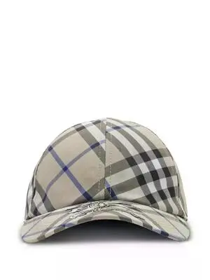 Burberry Check Baseball Cap - Neutrals