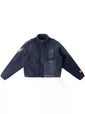 Heron Preston Eagle-patch Distressed Jacket