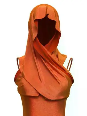 MARGHERITA MACCAPANI Hooded Draped Mini Dress
