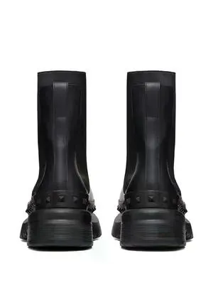 Valentino Garavani Rockstud Leather Ankle Boots