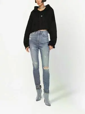 Dolce & Gabbana Grace Distressed Skinny Jeans
