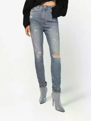 Dolce & Gabbana Grace Distressed Skinny Jeans