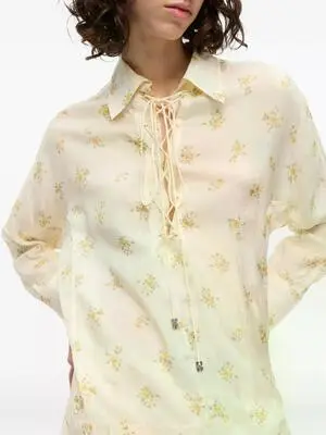 GANNI Floral-print Blouse