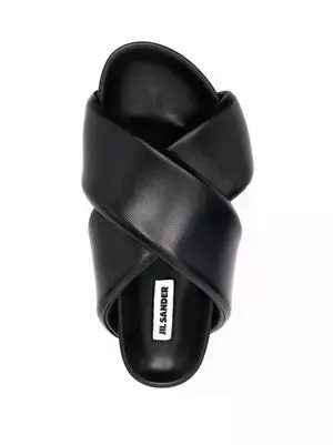 JIL SANDER Crossover-strap Leather Sandals